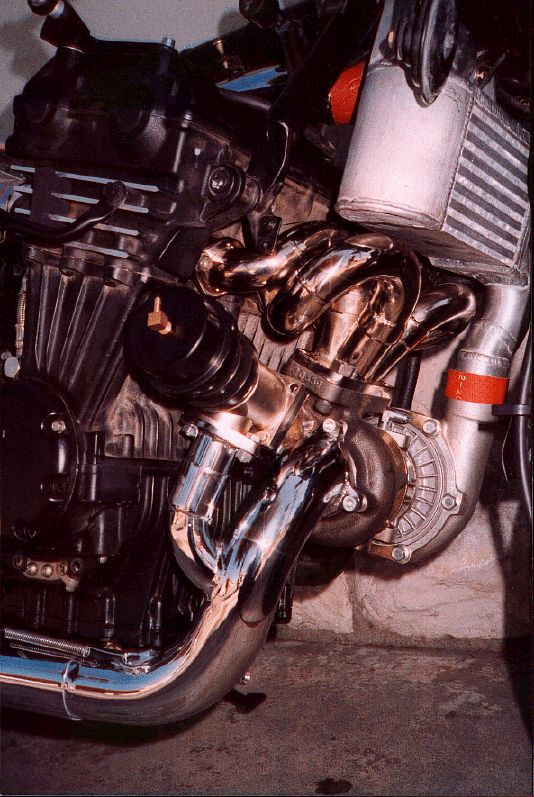 Triumph Turbo 4 into 1 Close-up